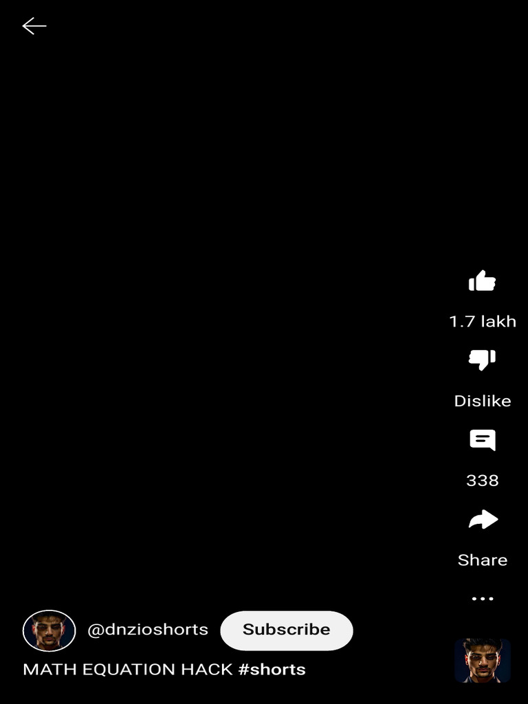 Math Equation Hack #Shorts - Youtube | PDF