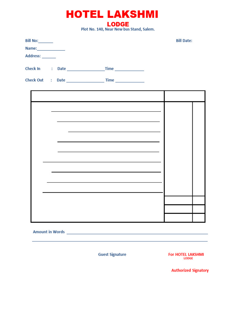 Salem Lodge Bill | PDF
