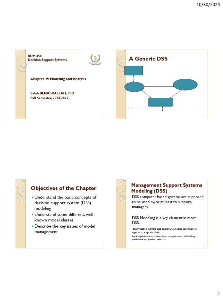 Chapter V 2024-2025 | PDF | Simulation | Mathematical Optimization