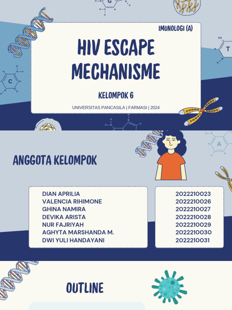 Hiv Escape Mechanisme | PDF