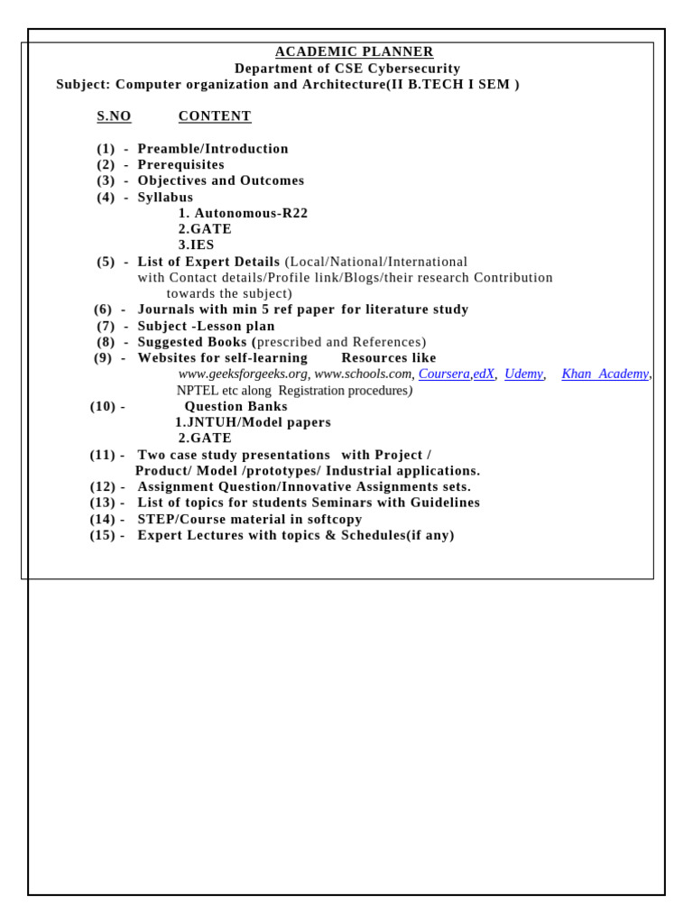 Coa Ap 22-23 (CSC C) Cmrec | PDF | Central Processing Unit | Computer ...