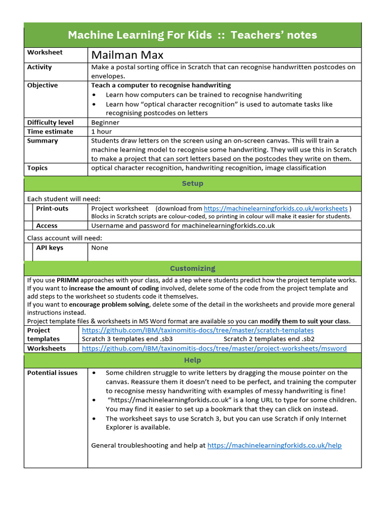 Teachersnotes Mailmanmax | PDF | Optical Character Recognition ...