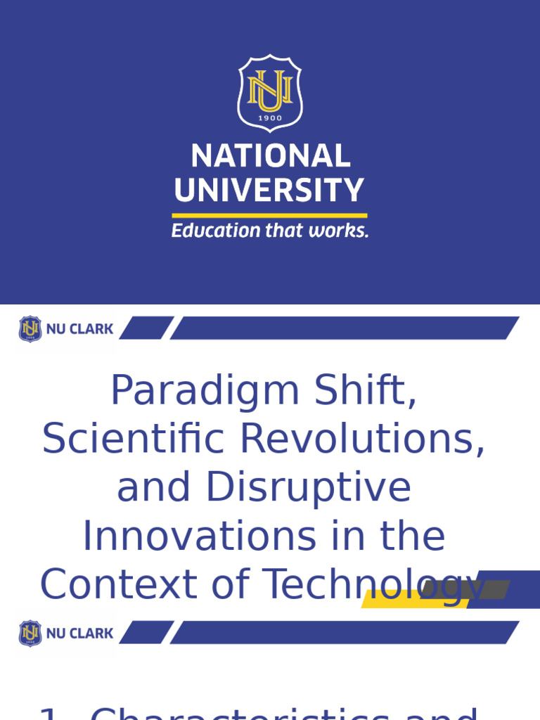 Week 4-5-Paradigm Shift and Disruptive Innovation | PDF | Innovation | Paradigm