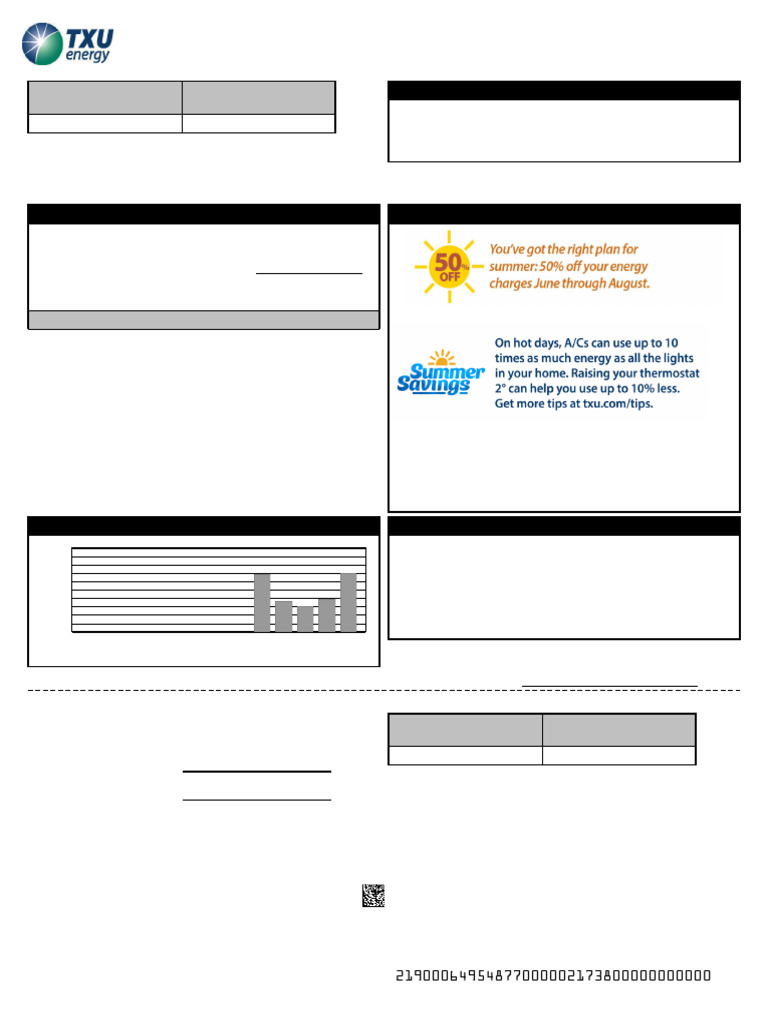 Christopher Boyce's TXU Bill | PDF | Credit Card | Payments