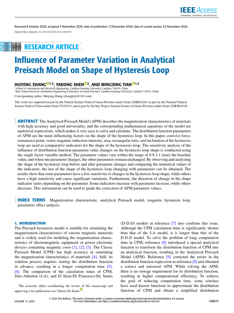 Parameter Impact on Hysteresis Loop Shape | PDF | Hysteresis ...