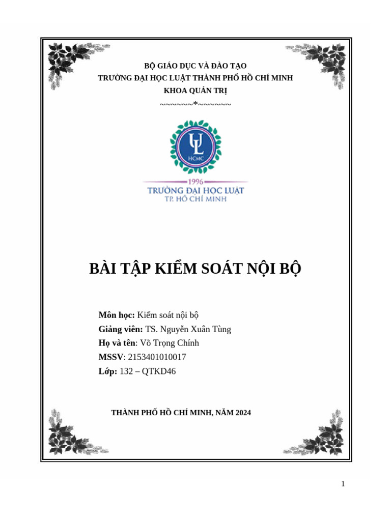 KSNB - Bài tập | PDF