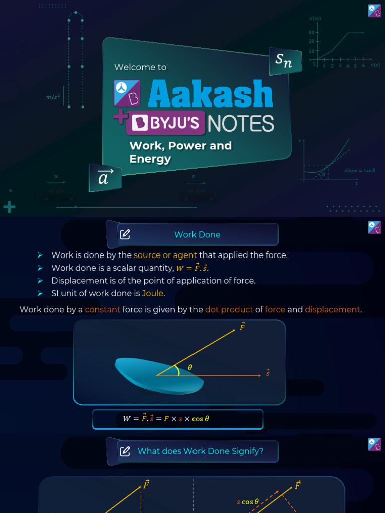 Neo Neet 11 p1 Phy e Work, Power and Energy s11 | PDF | Metrology | Applied And ...