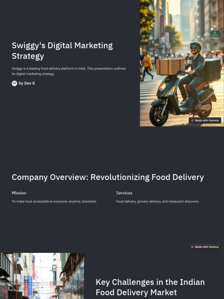 Swiggy's Digital Marketing Insights | PDF | Digital Marketing | Social ...