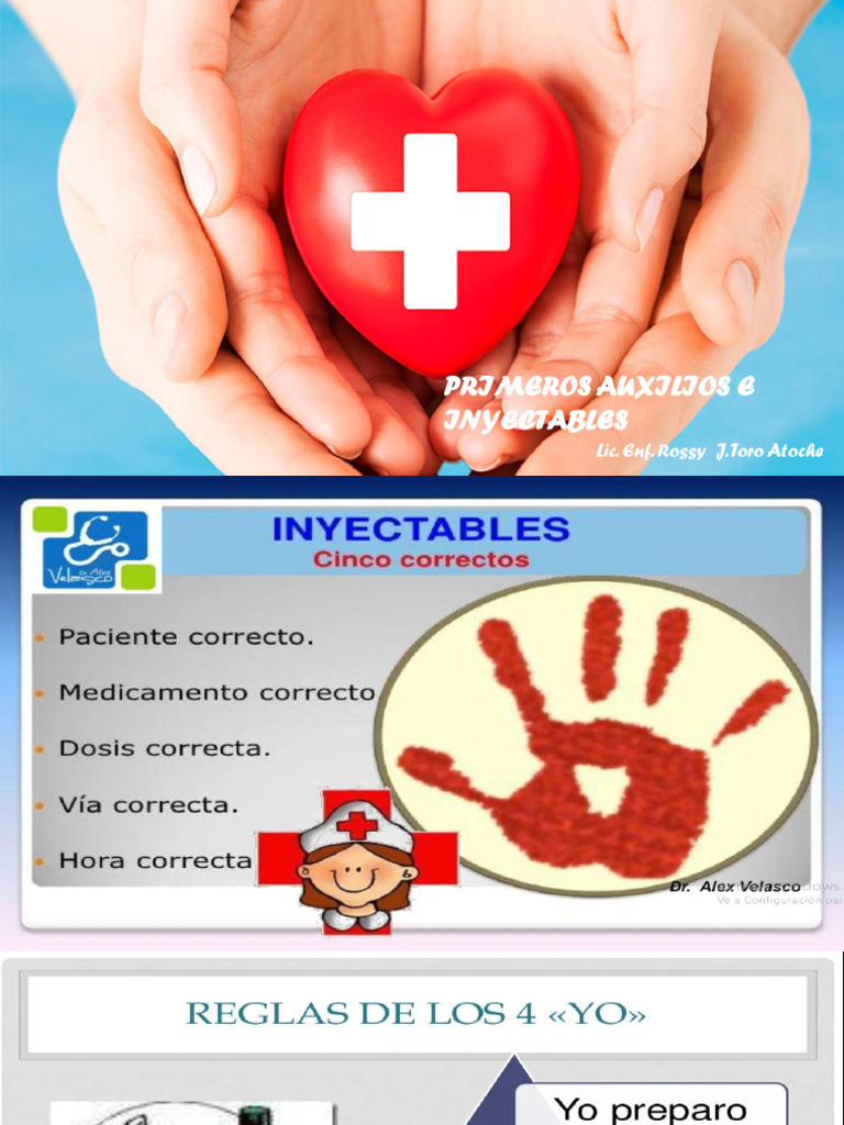 Guía de Inyectables y Primeros Auxilios | PDF | Drogas