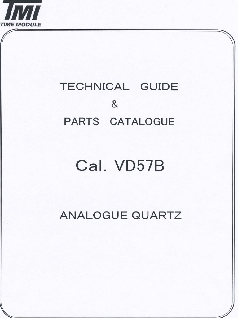 Seiko Cal - VD57B PG 1-5 | PDF | Electrical Components | Electricity