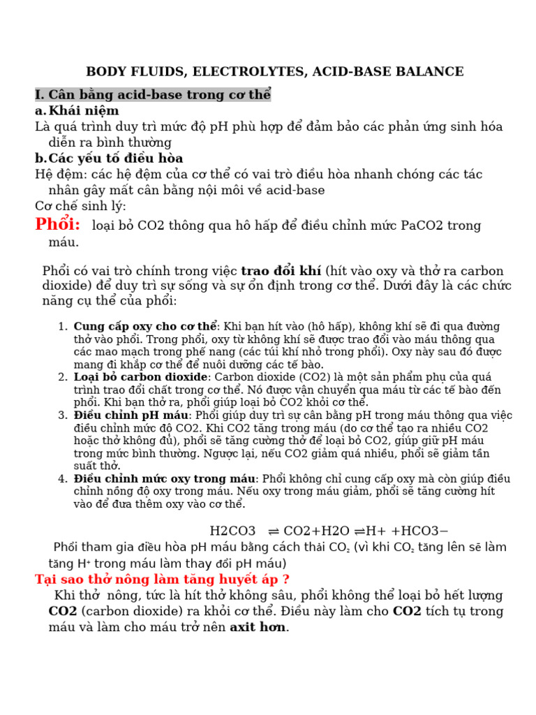 CB Acid Base-Summary | PDF