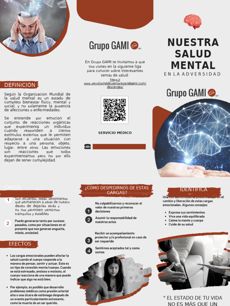 Triptico Salud Mental 2 | PDF