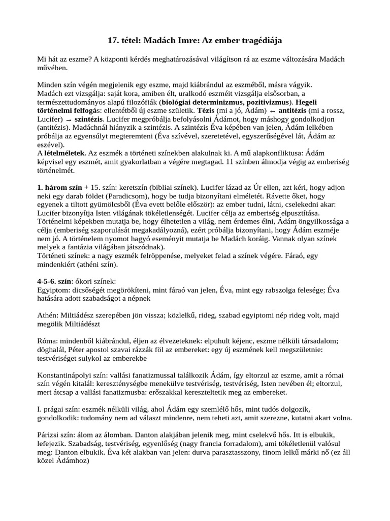 18. Az ember tragédiája | PDF