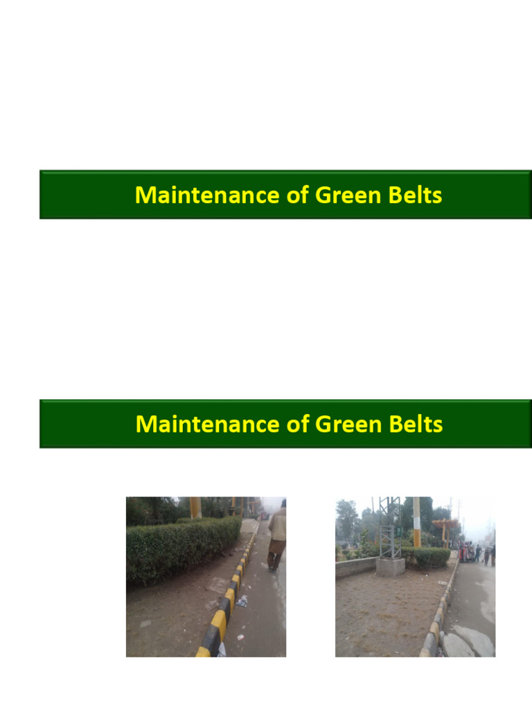 Maintenance of Green Belts | PDF