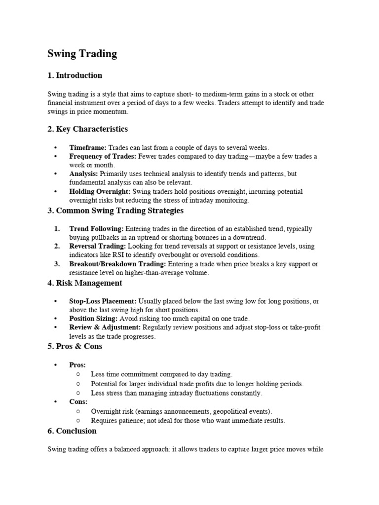 Swing Trading | PDF