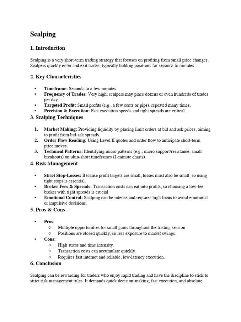 Essential Guide to Scalping Strategies | PDF