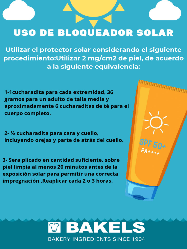 Uso de Bloqueador Solar | PDF