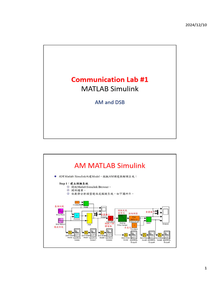 Communication Lab1 | PDF