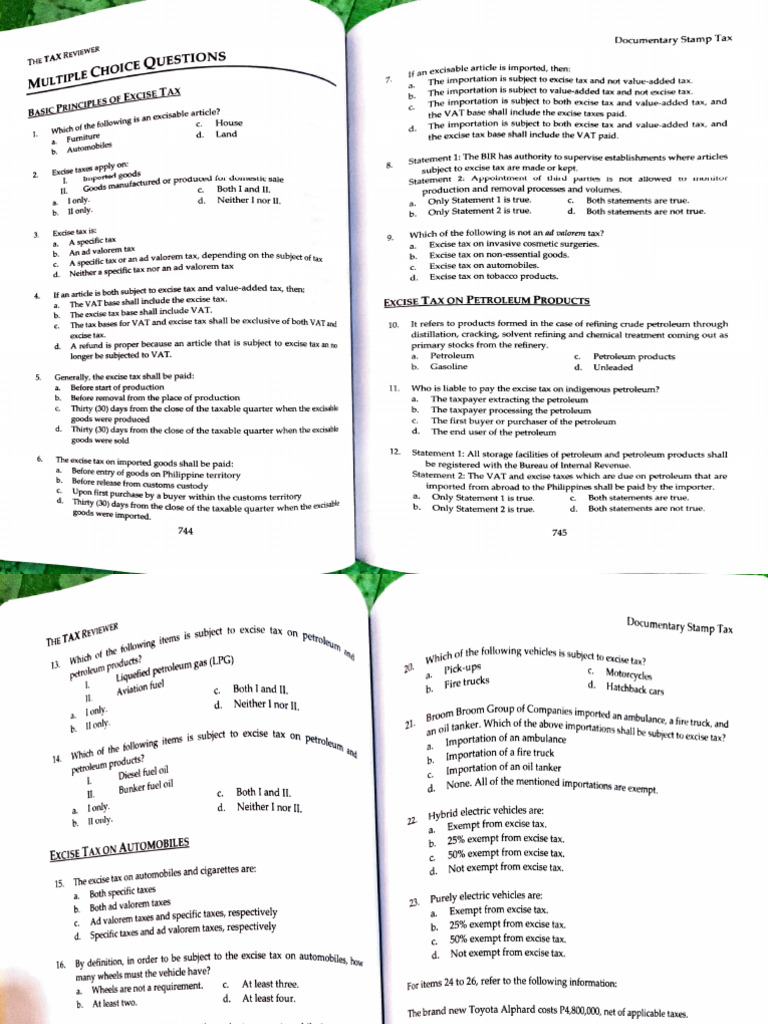 LACO TAX 2024 13 Excise Tax | PDF | Taxes | Value Added Tax