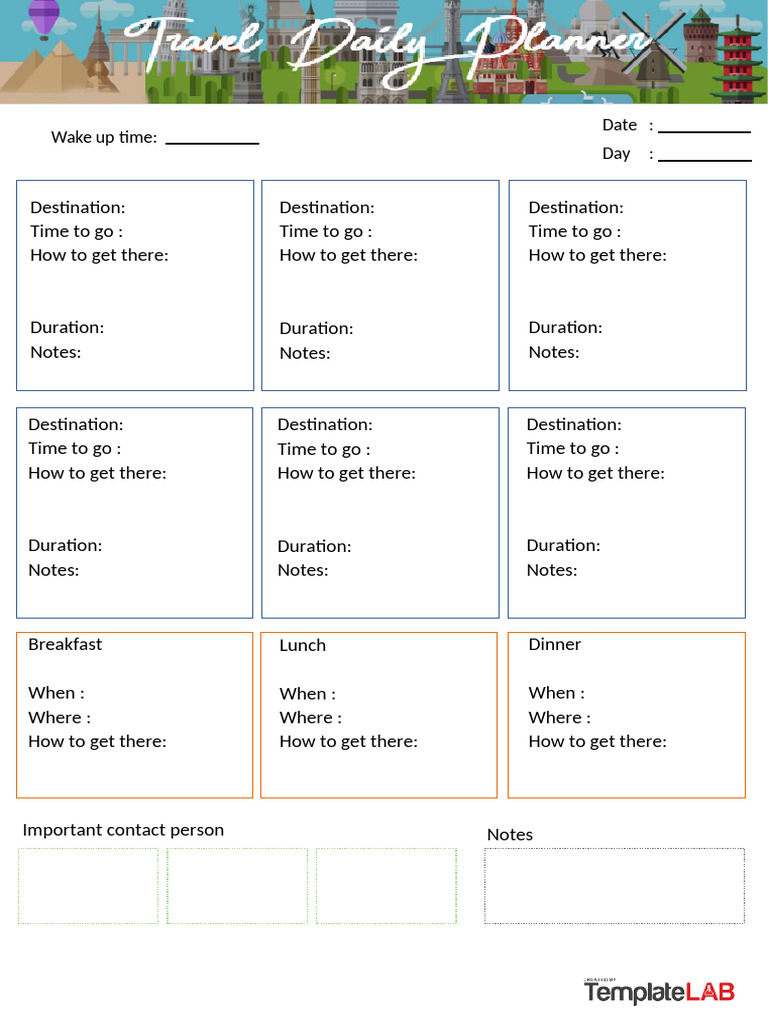 Travel Daily Planner | PDF