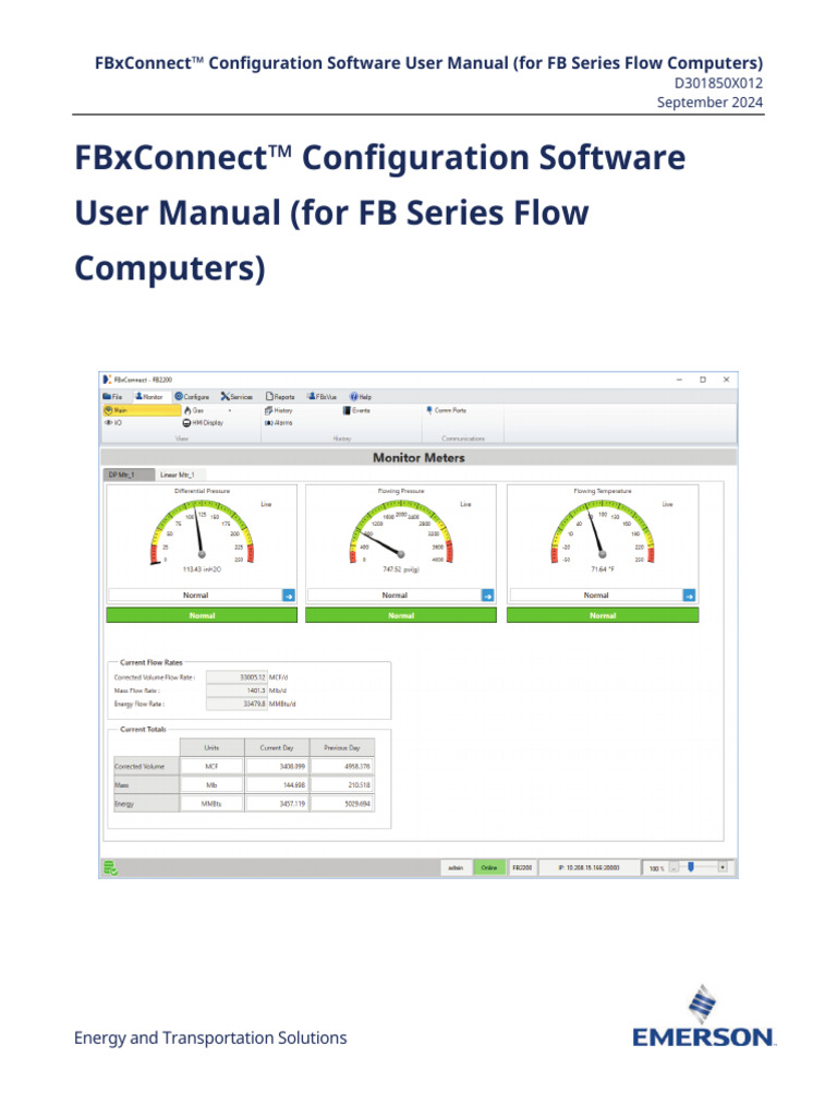 Fbxconnect Configuration Software User Manual For Fb1000 Fb2000 Series ...