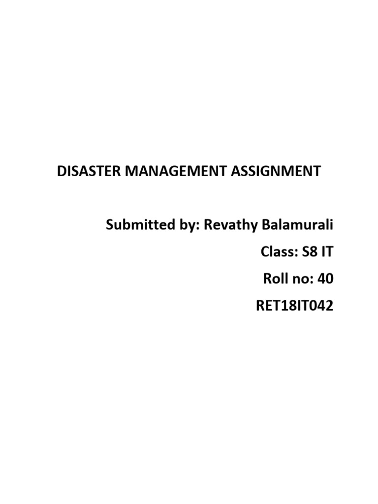 Disaster Management Assignment | PDF | Air Pollution | Combustion