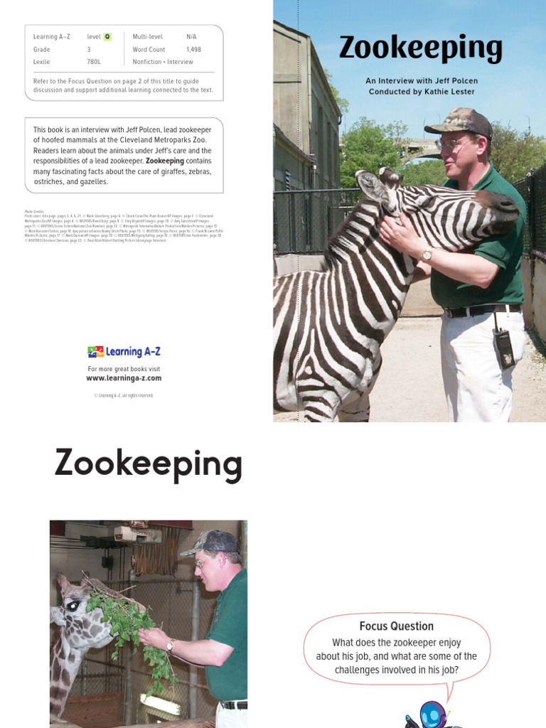 EDEN Zookeeping RAZ | PDF | Giraffe | Zoo