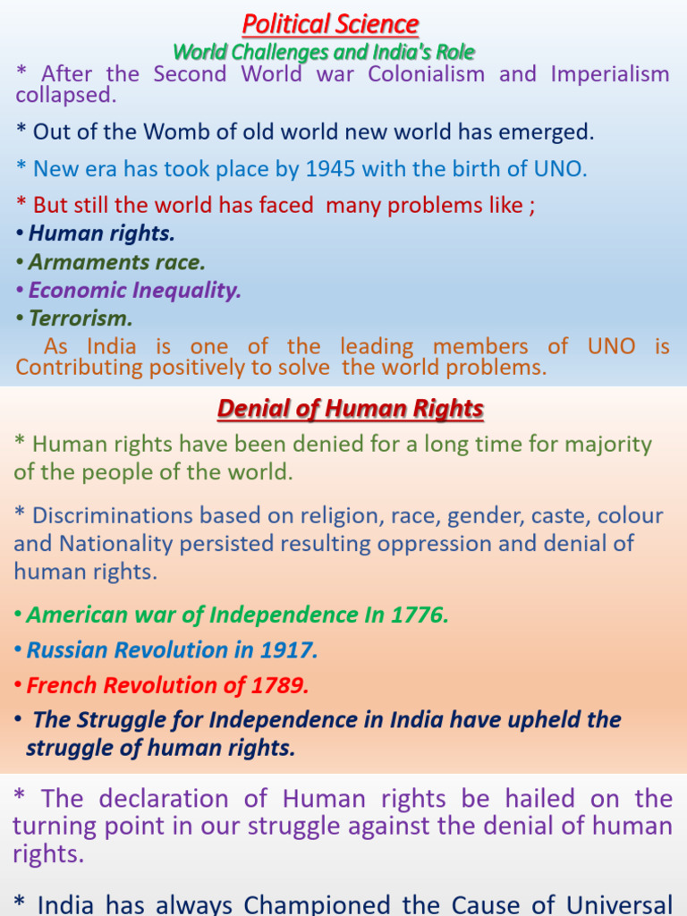 India's Role in Global Challenges | PDF | Political Science ...