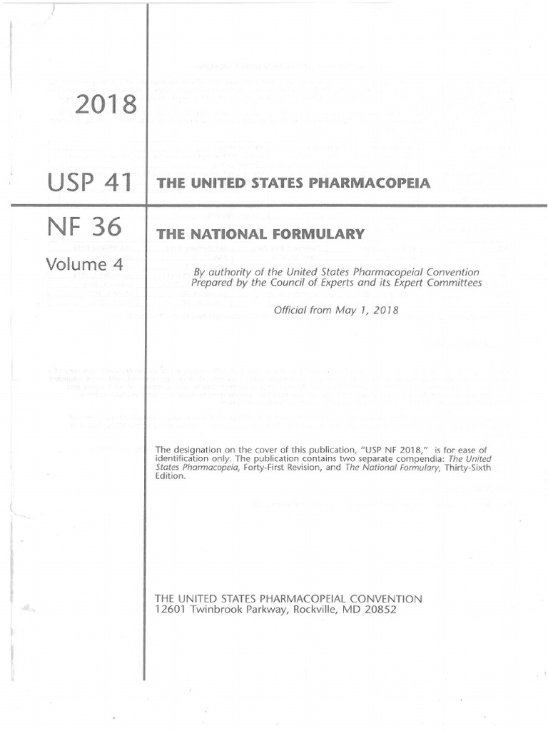 Usp Vol 4 | PDF