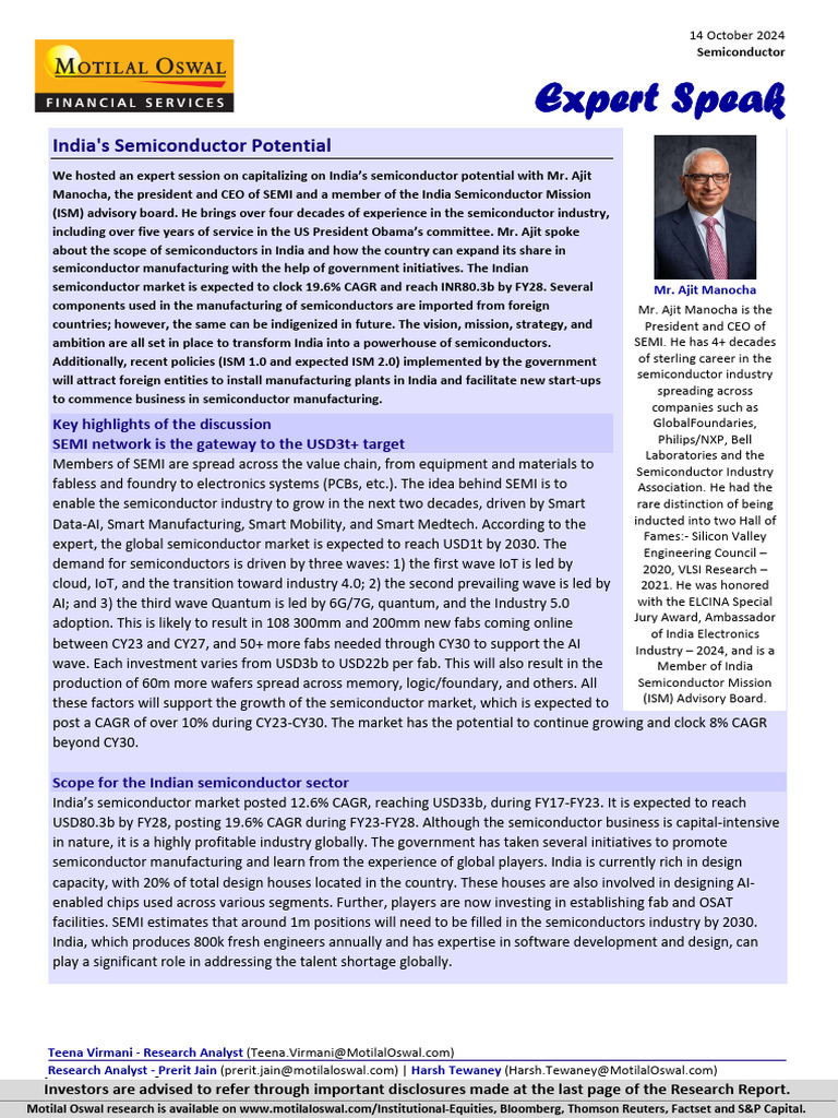 Semiconductor 20241014 Mosl Es PG006 | PDF | Semiconductor Device Fabrication | Integrated Circuit