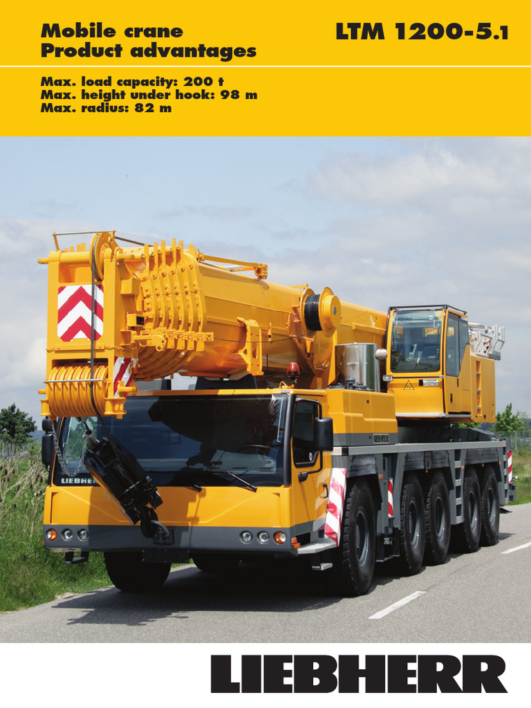 Mobile Crane Product Advantages: Max. Load Capacity: 200 T Max. Height ...