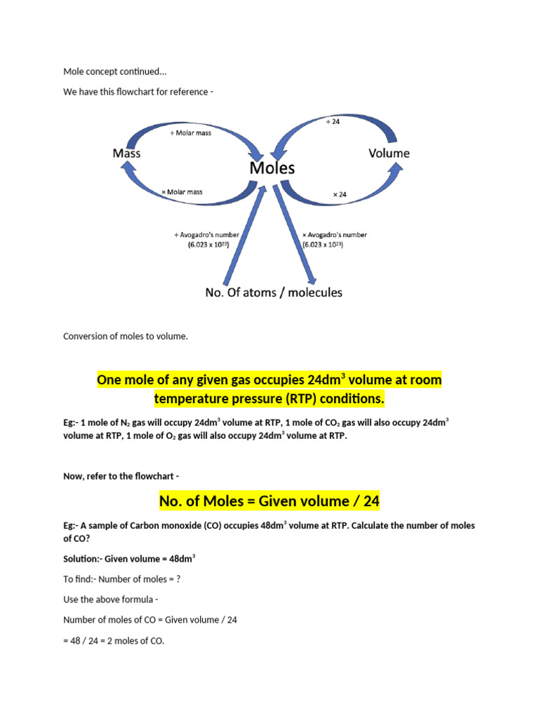 Mole Concept 2 | PDF