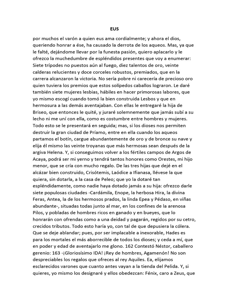 EUS | PDF | Aquiles | Agamenón