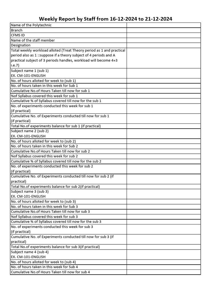 weekly data PDF | PDF