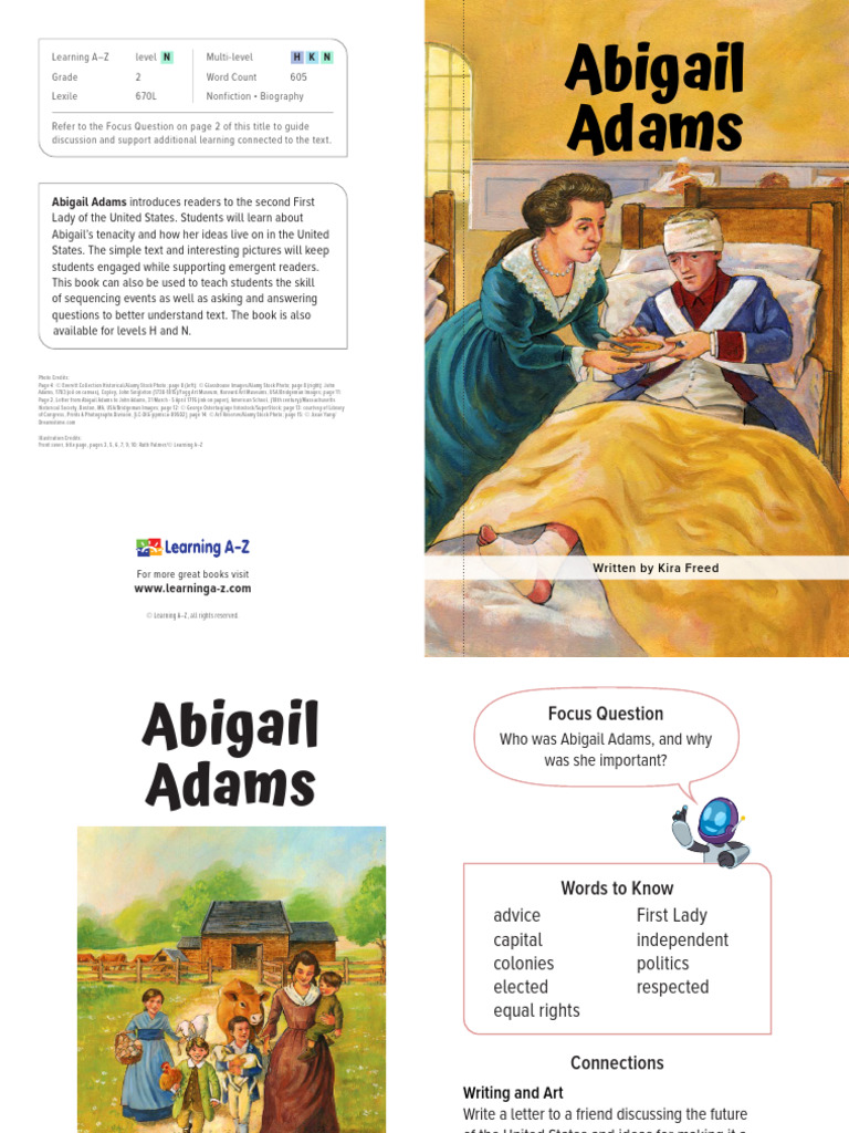 EDEN Abigail Adams RAZ | PDF | Abigail Adams | Thirteen Colonies