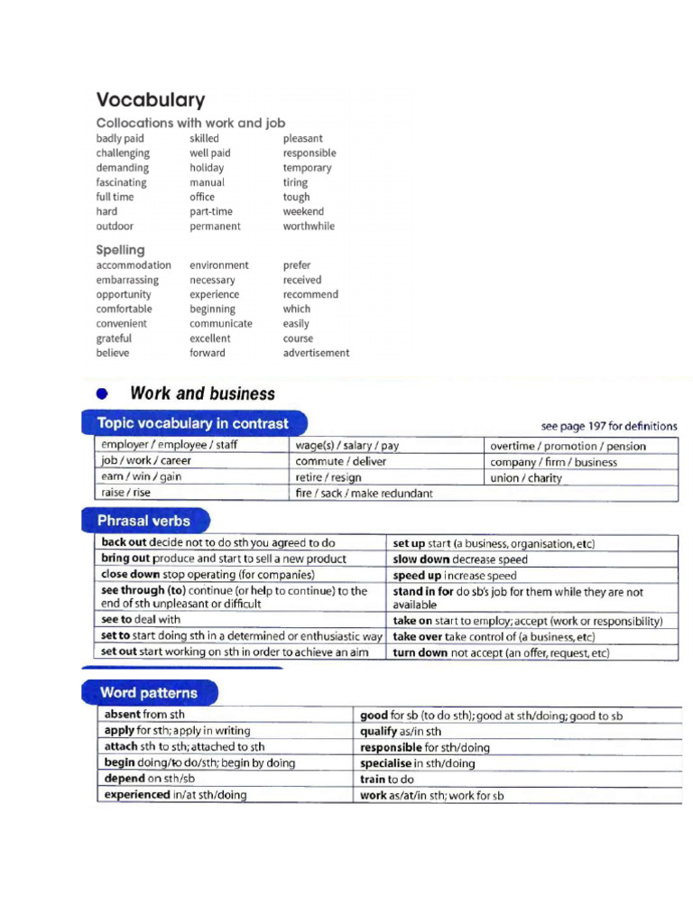 U6 - Grammar & Vocabulary | PDF