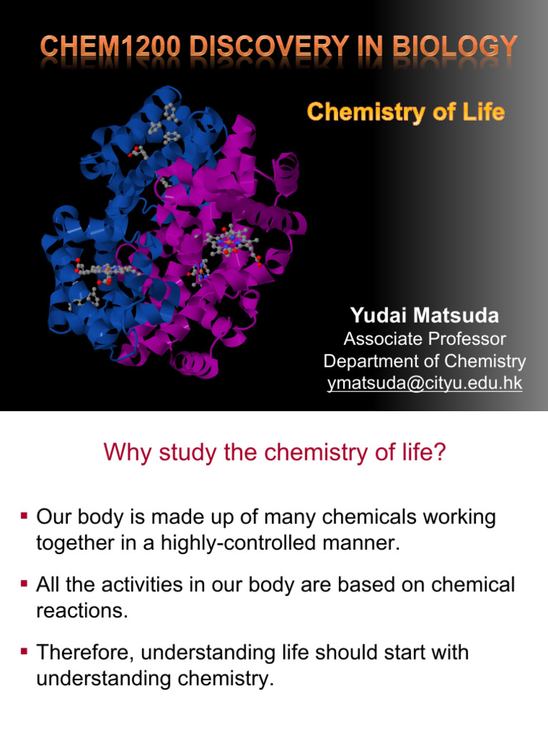 CHEM1200 Wk5 Chemistry+of+Life | PDF | Lipid | Nucleic Acids