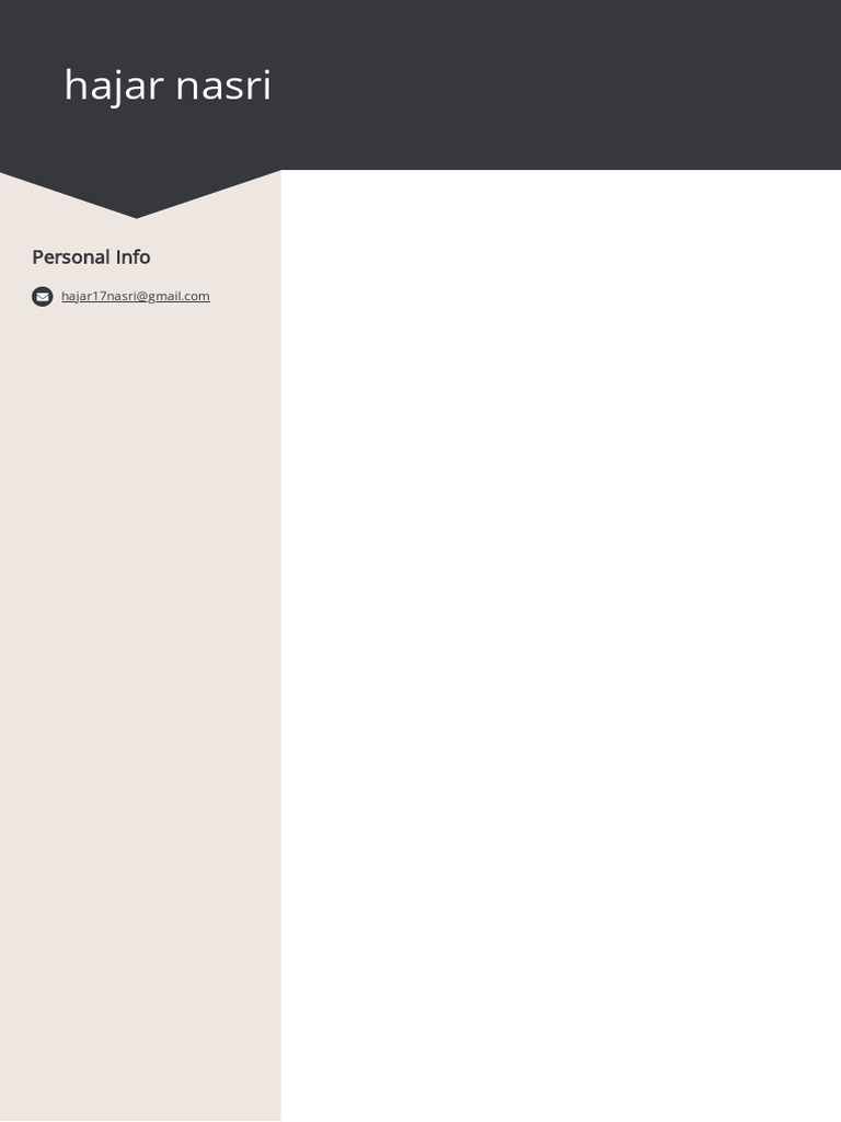 CV - Hajar Nasri | PDF