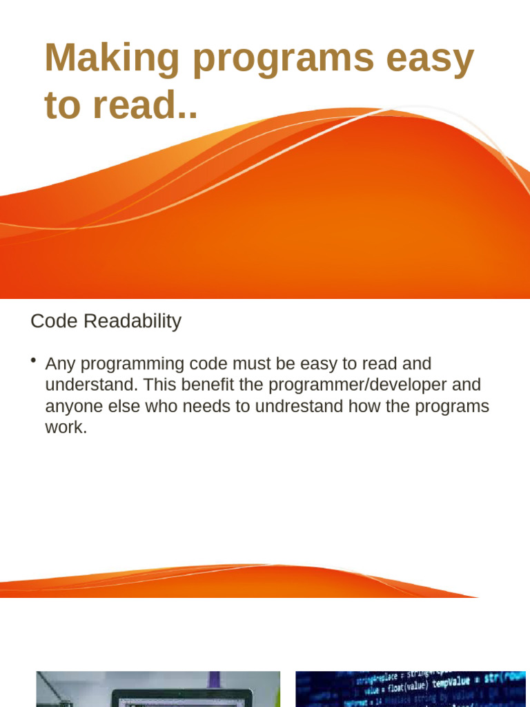 Making Programs Easy To Read | PDF