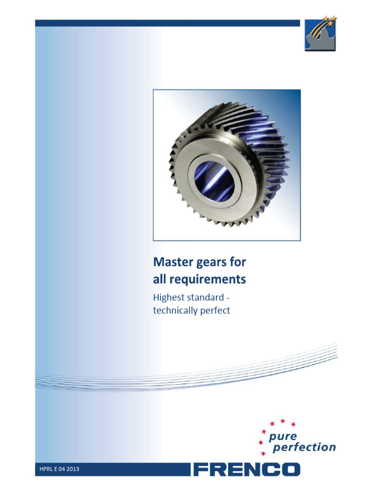 2013 Master Gears | PDF | Gear | Mechanical Engineering