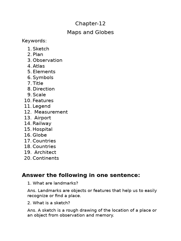 Maps & Globes for Young Learners | PDF | Map | Earth