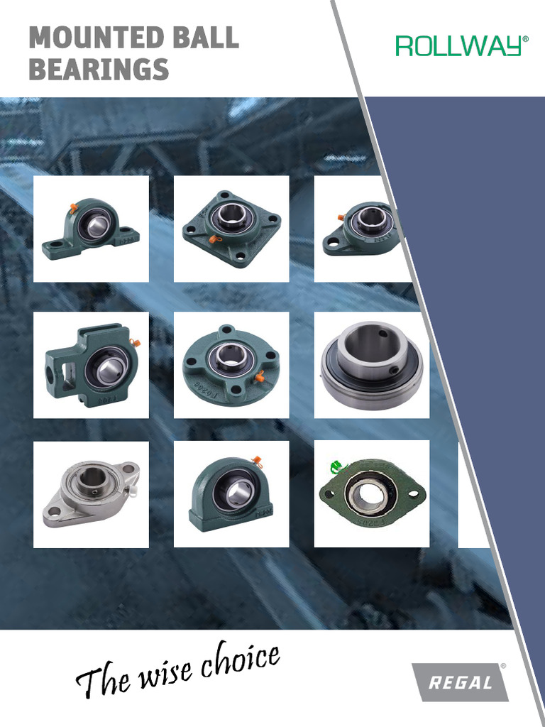 Rollway Mounted Ball Bearings Catalog | PDF | Bearing (Mechanical)