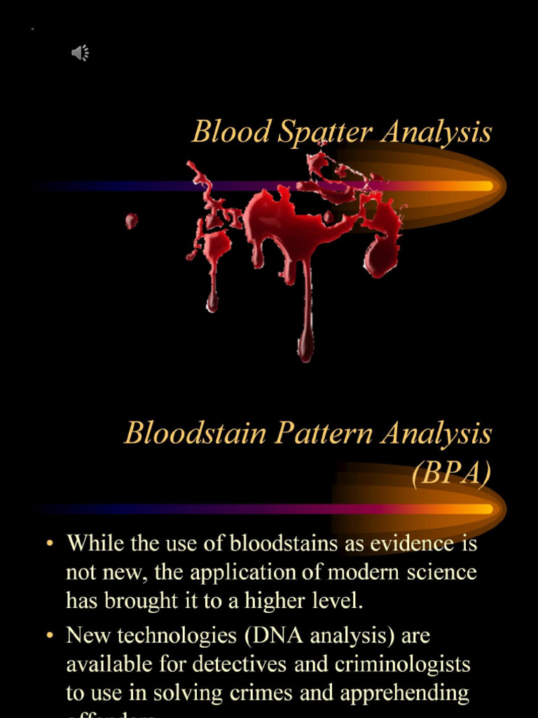 Forensic Bloodstain Analysis Guide | PDF