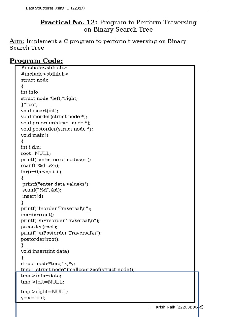 Practical No. 12 | PDF