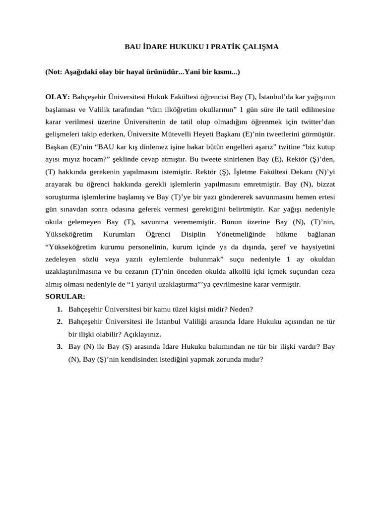 İdare Hukuku I Pratik KTK Bütünlük | PDF