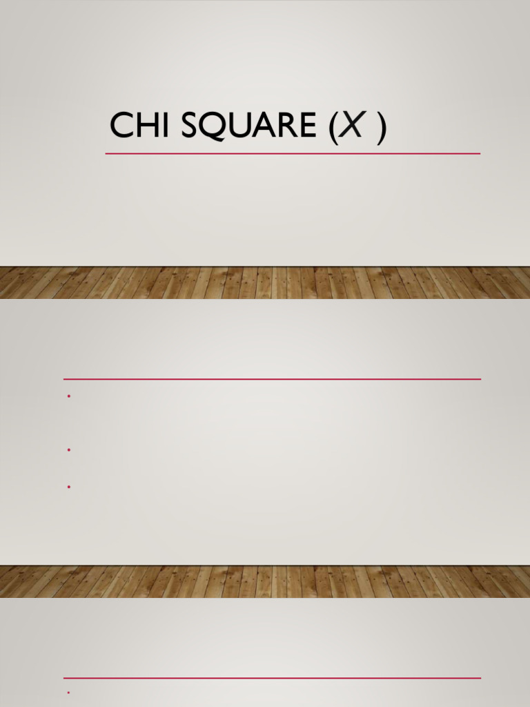 Chi square | PDF | Chi Squared Test | Statistics