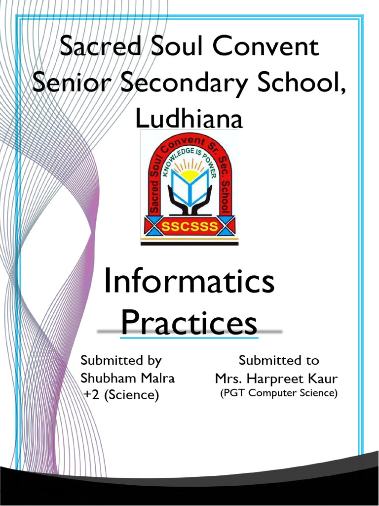 School Management Project Class 12 Ip | PDF | Comma Separated Values | Computer Engineering