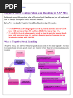 Managing Negative Stock in SAP MM | PDF | Inventory | Business