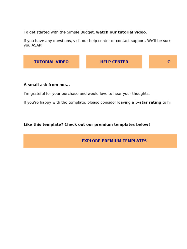 Simple Budget - Sweetheart | PDF