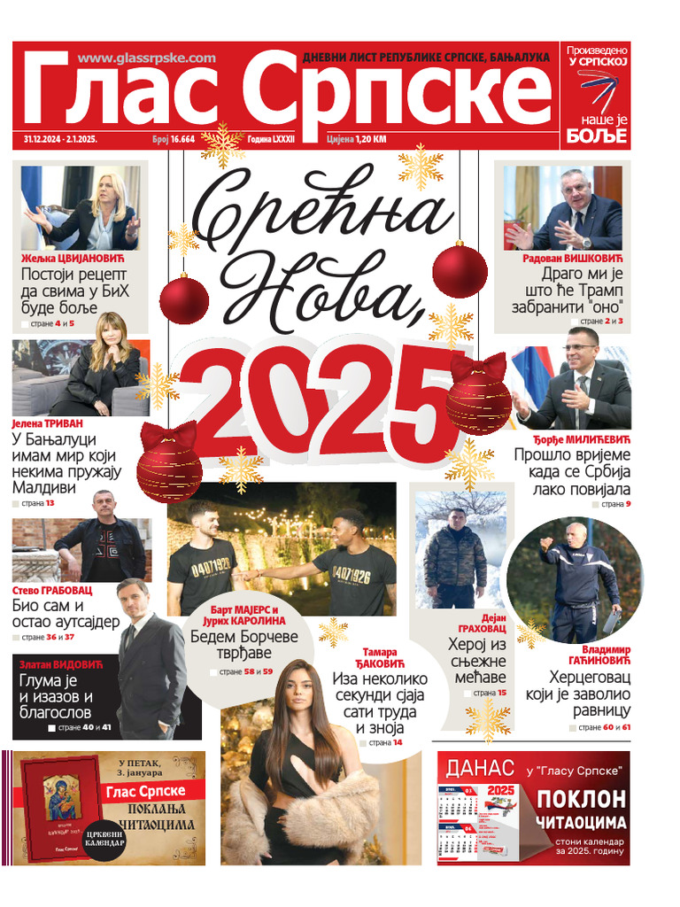 Glas Srpske 20241231 NG | PDF